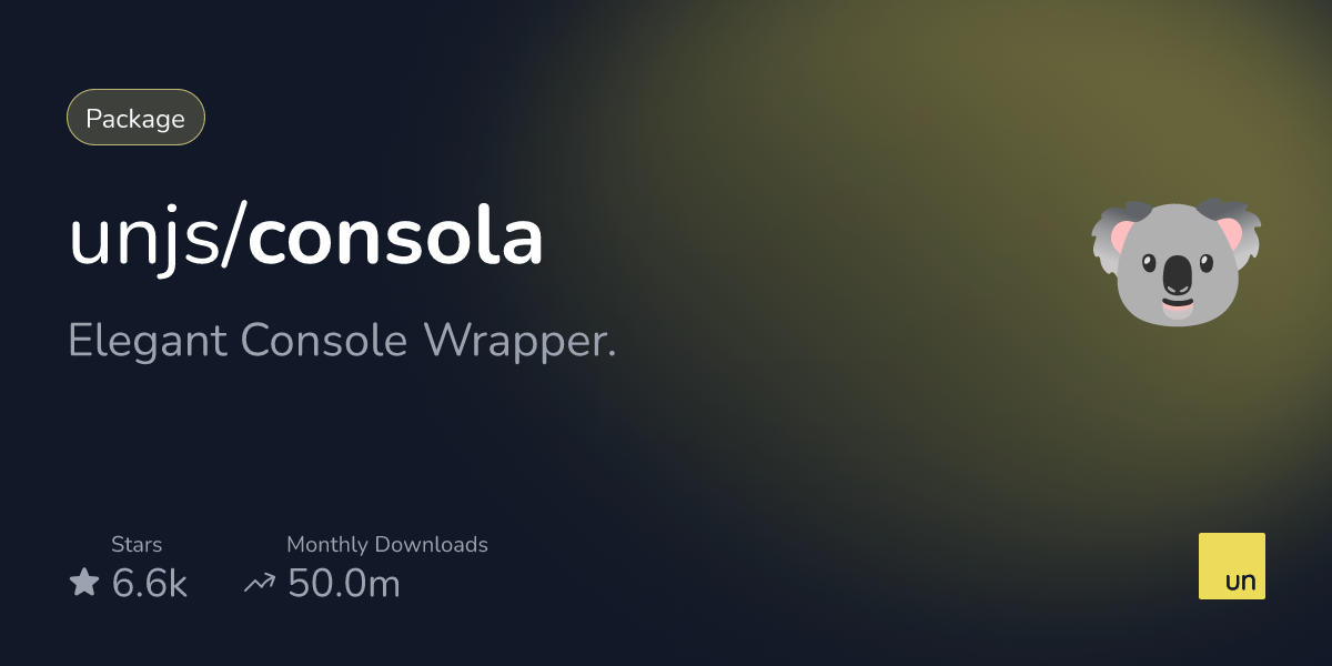 consola - Packages - UnJS 中文文档